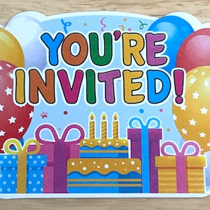 You're Invited Card , Party , Balloons , Kids , Adults , Surprise ...