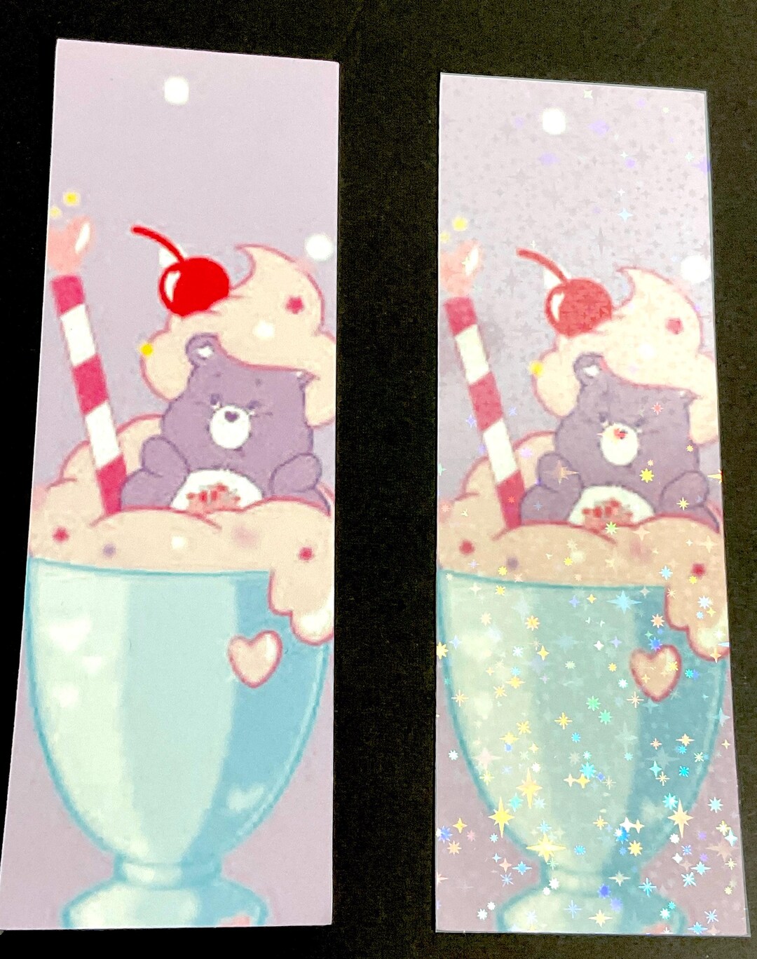 Care Bears Bookmark , Share Bear , Milkshake , Cherry , Love , Care ...