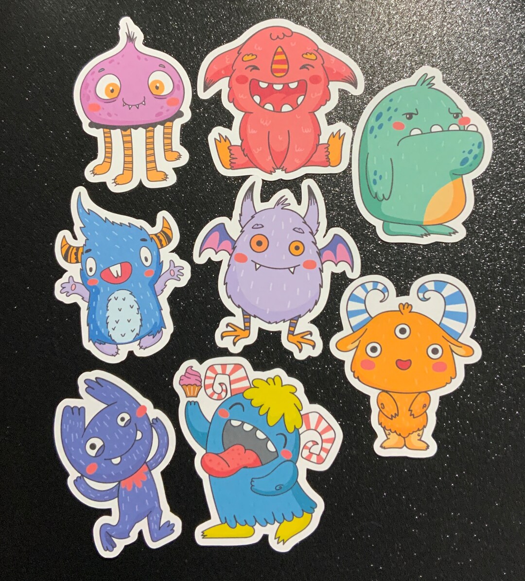 Cute Monster Halloween Stickers , Kids , Crafts , Scrapbooking ...
