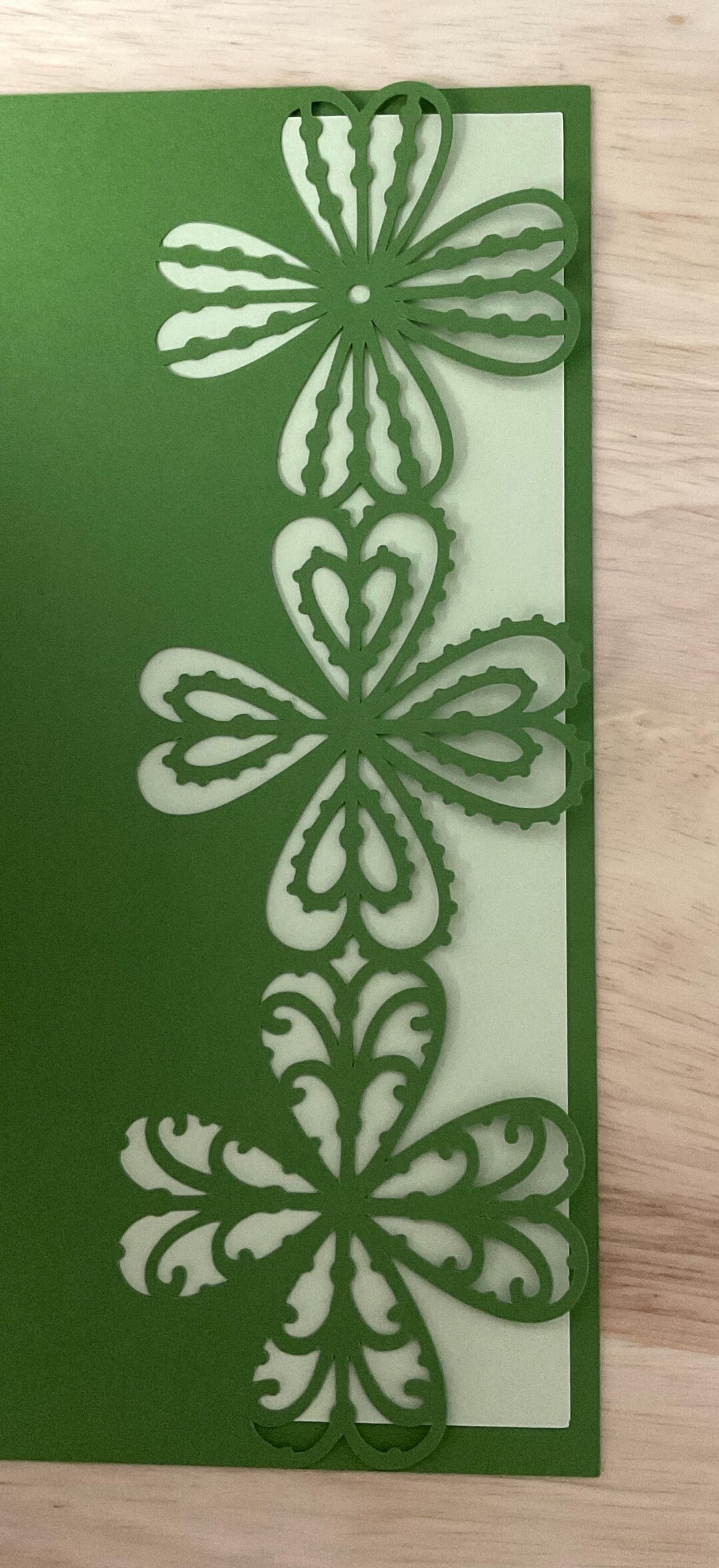 Four Leaf Clover Card , Blank Inside , Shamrock , Good Luck , St ...