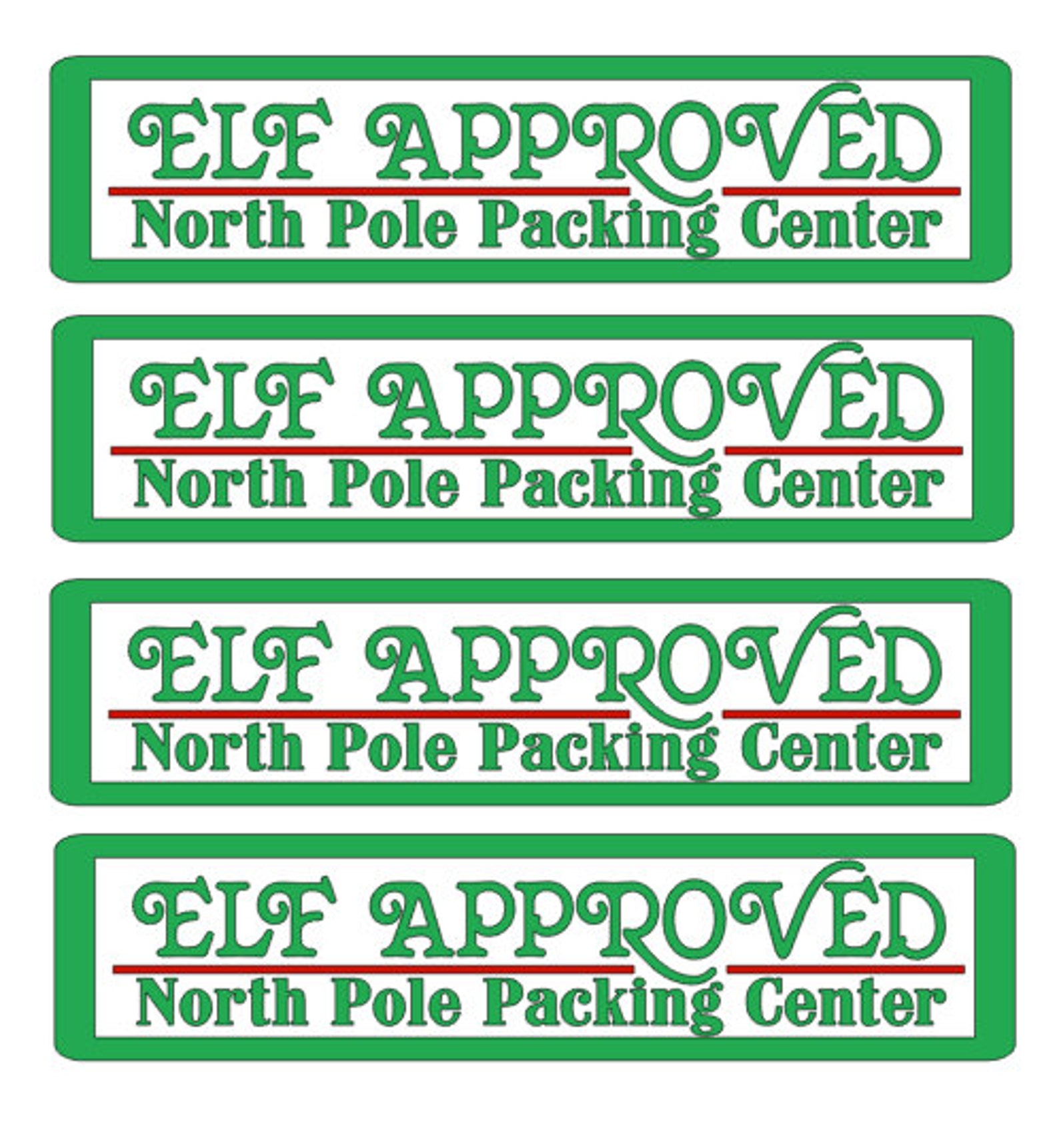 Elf Approved North Pole Packing Center Christmas Stickers - Etsy Canada