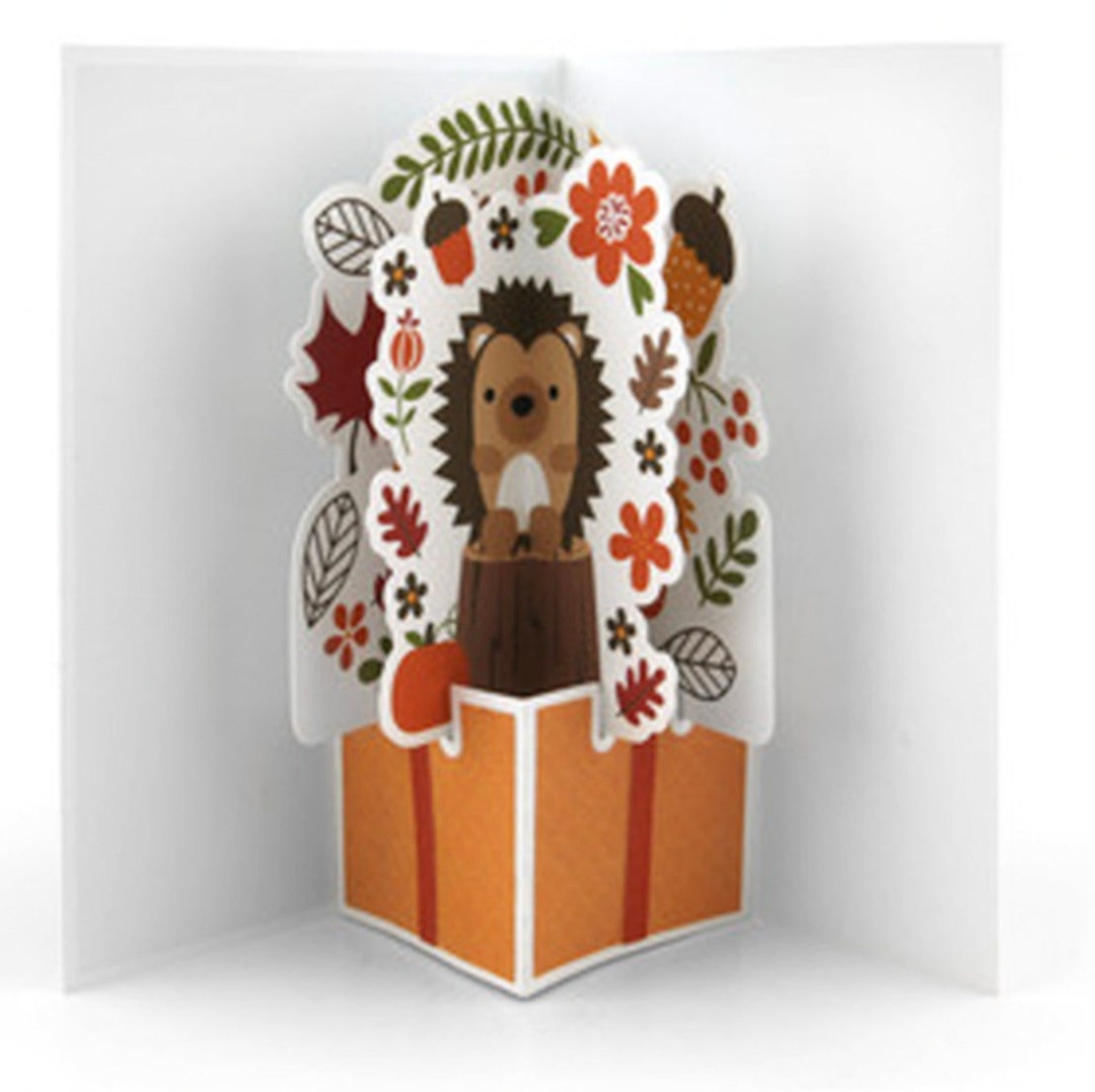 Extreme Fall Pop up Card , Acorn , Hedgehog , Cool , Autumn , Harvest ...