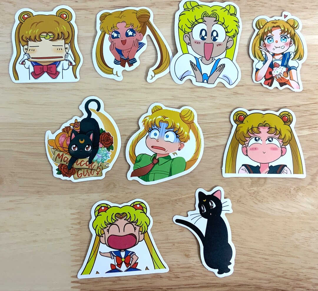 Sailor Moon Vinyl Stickers , Moon , Cartoon , Tv , Japanese , Sailor ...