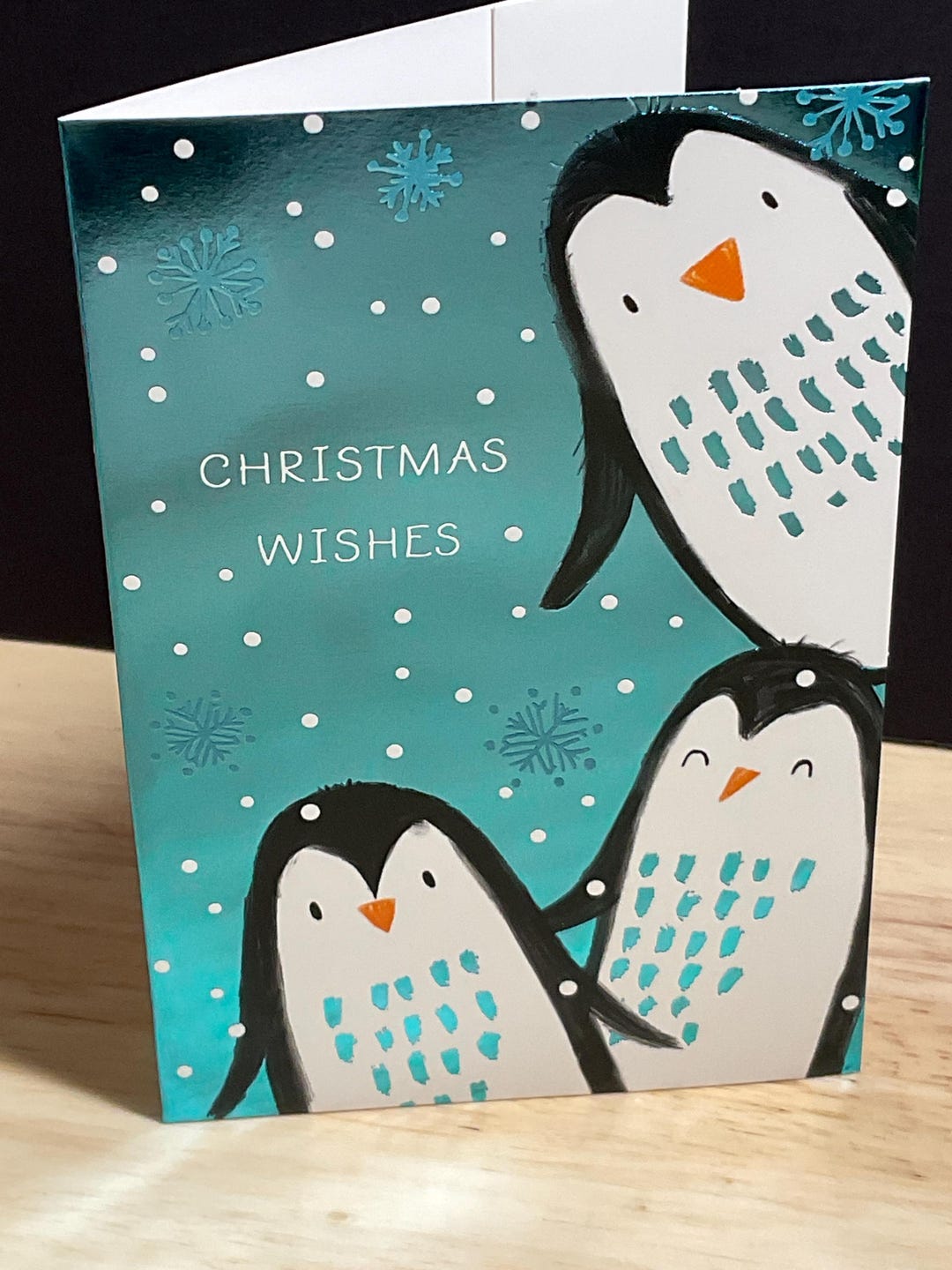Christmas Wishes Gift Card Holder ,penguin , Snow , Winter , Gift ...