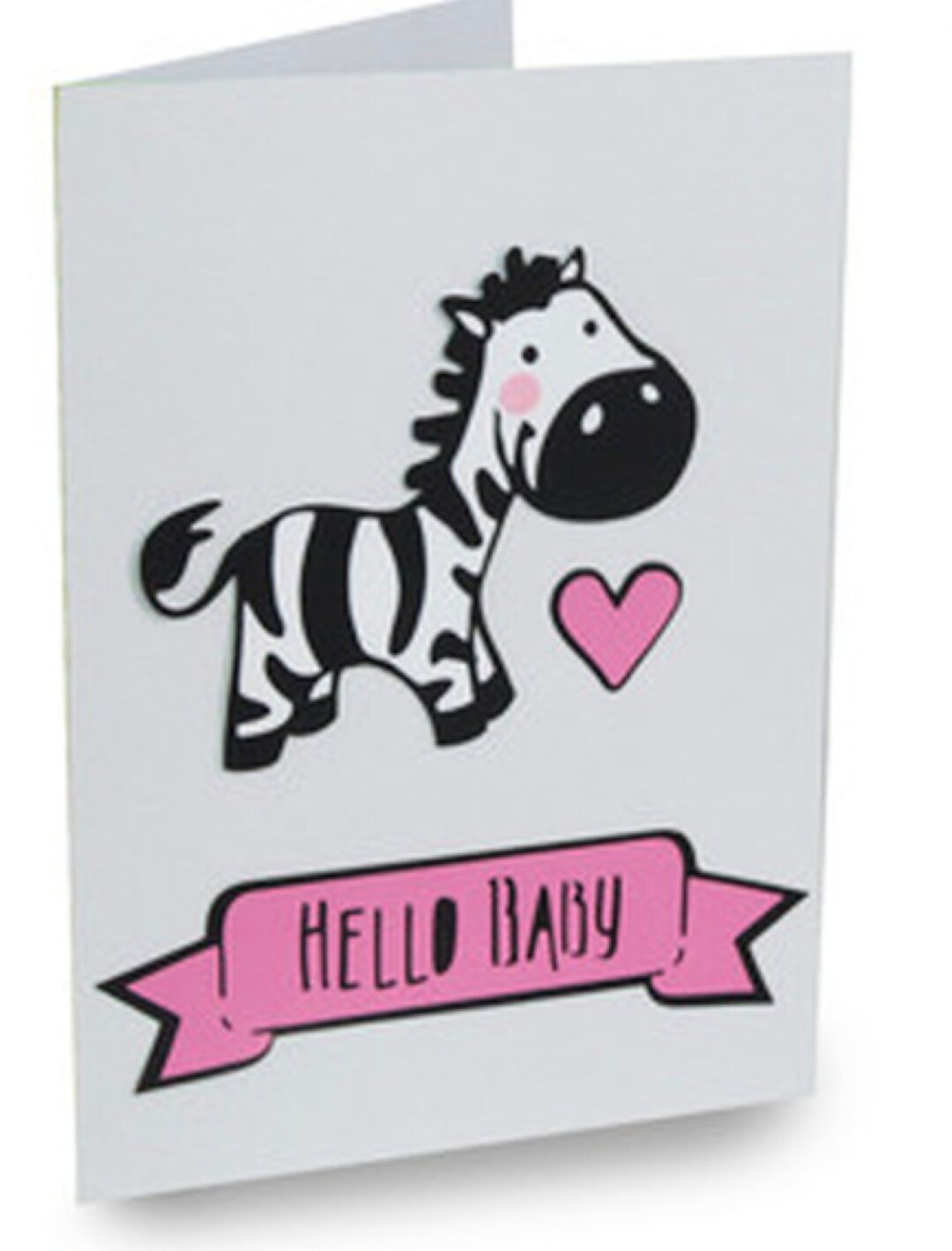 Hello Baby Zebra Card , Girl , Boy , Zoo , Animal , Welcome , Cute ...