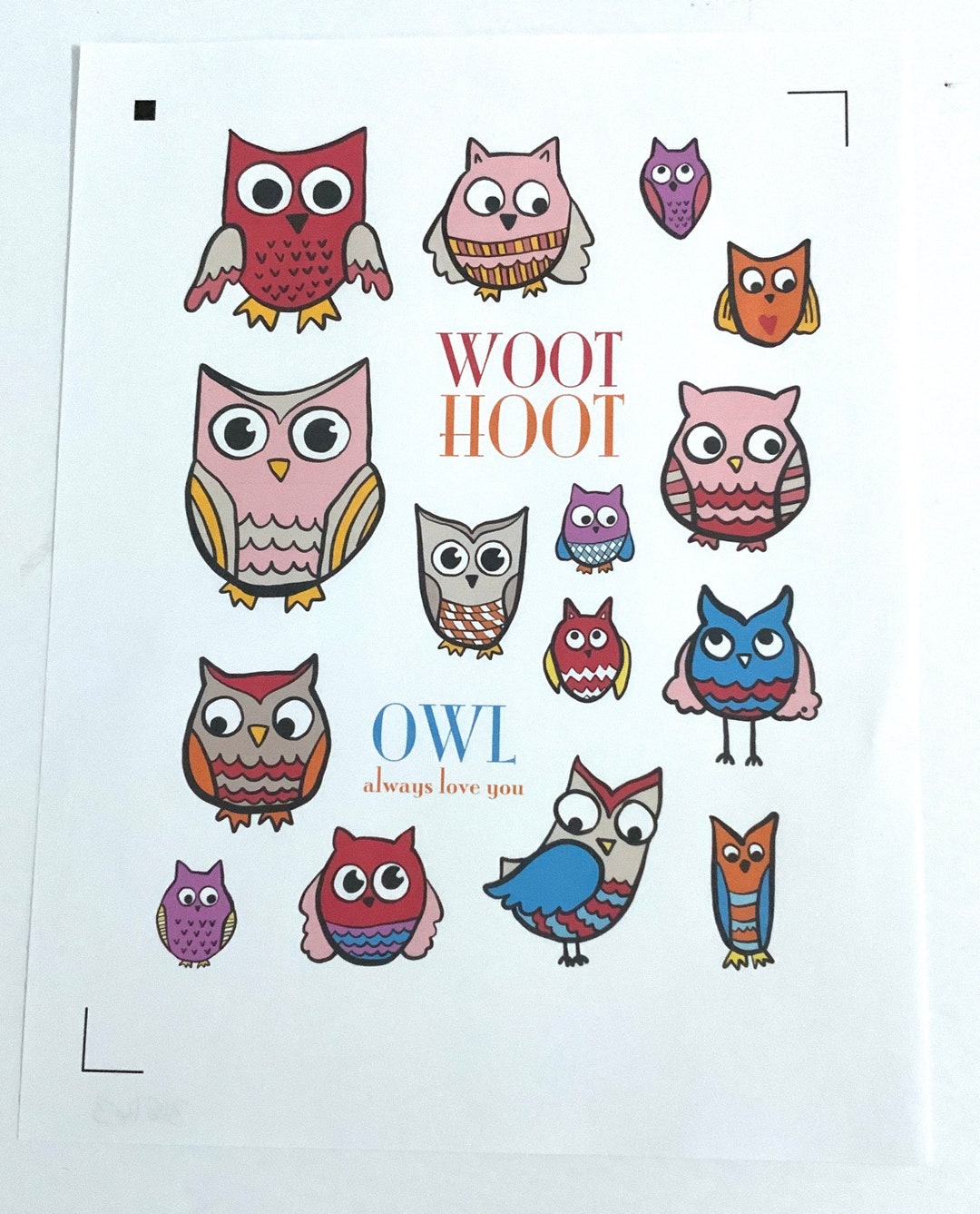 Owl Stickers , Woot , Hoot , Animal , Bird , Colourful , Cute ...