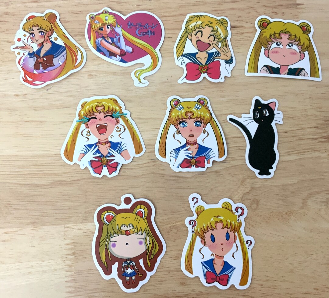 Sailor Moon Vinyl Stickers , Moon , Cartoon , Tv , Japanese , Sailor ...