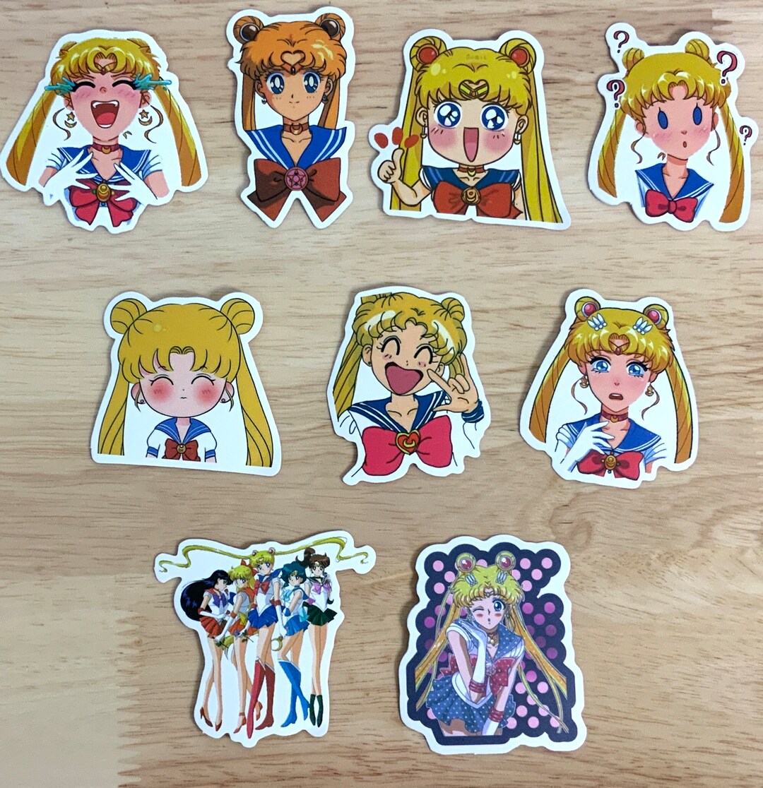 Sailor Moon Vinyl Stickers , Moon , Cartoon , Tv , Japanese , Sailor ...