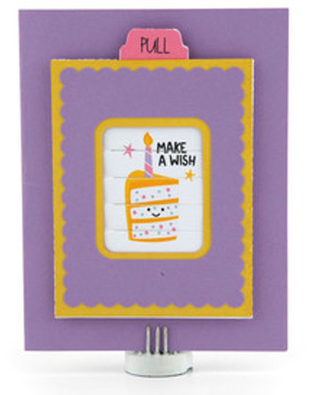 Changing Scene Happy Birthday Cake Card , Blank Inside , Interactive ...