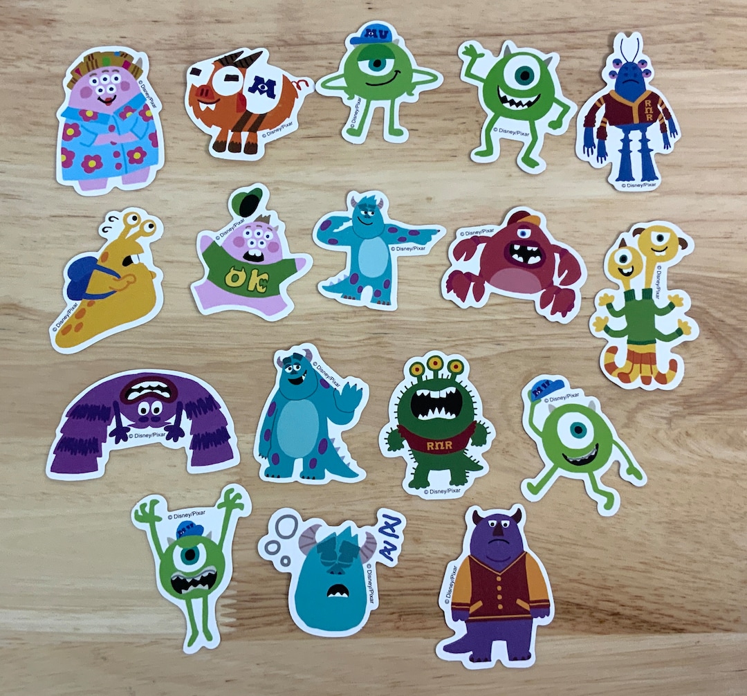 Monsters Vinyl Stickers , Cartoons , Movie , Kids , Adults , Crafts ...