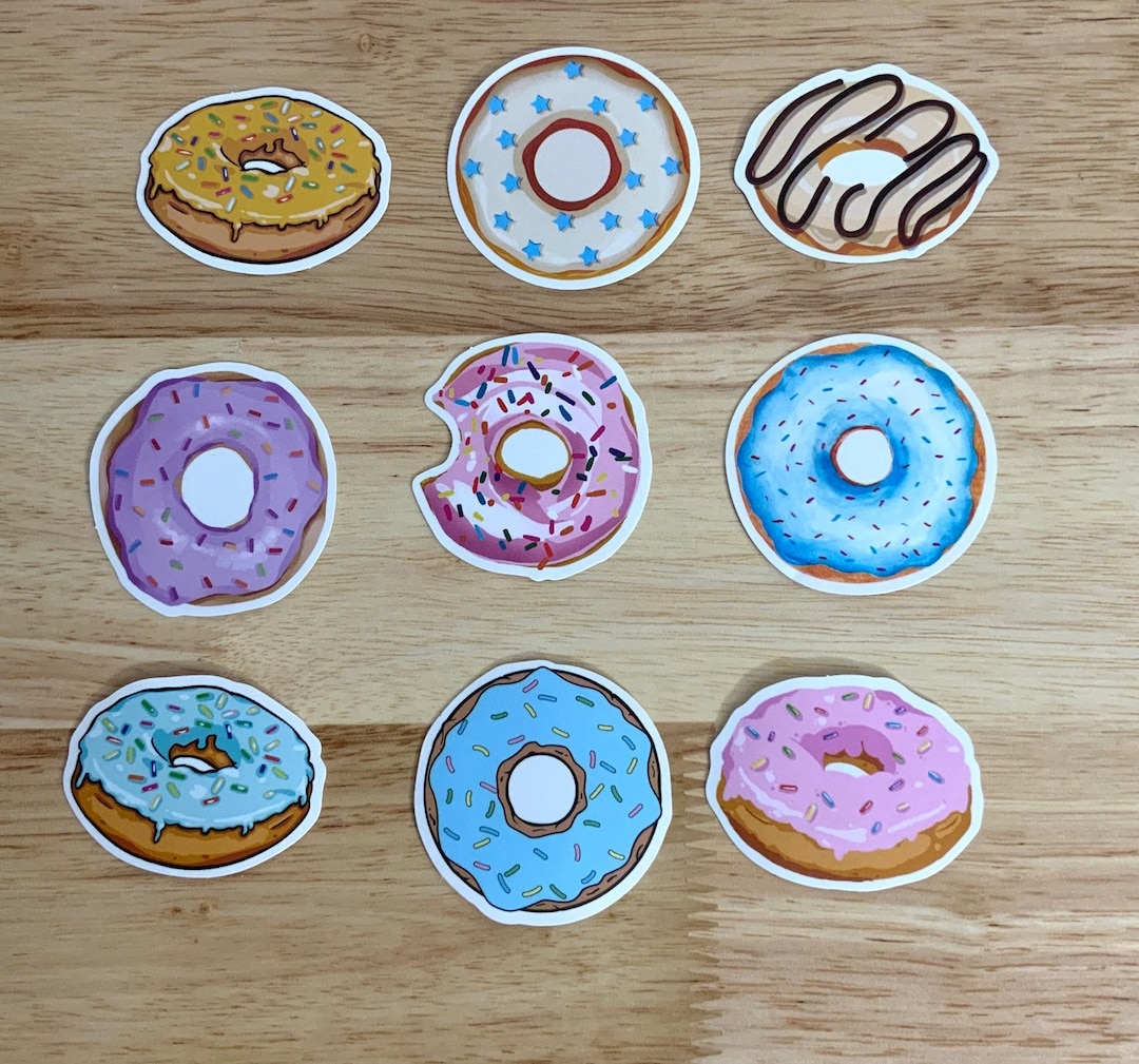 Tasty Donut Stickers , Vinyl , Sweets , Treats , Cake , Frosting , Play ...
