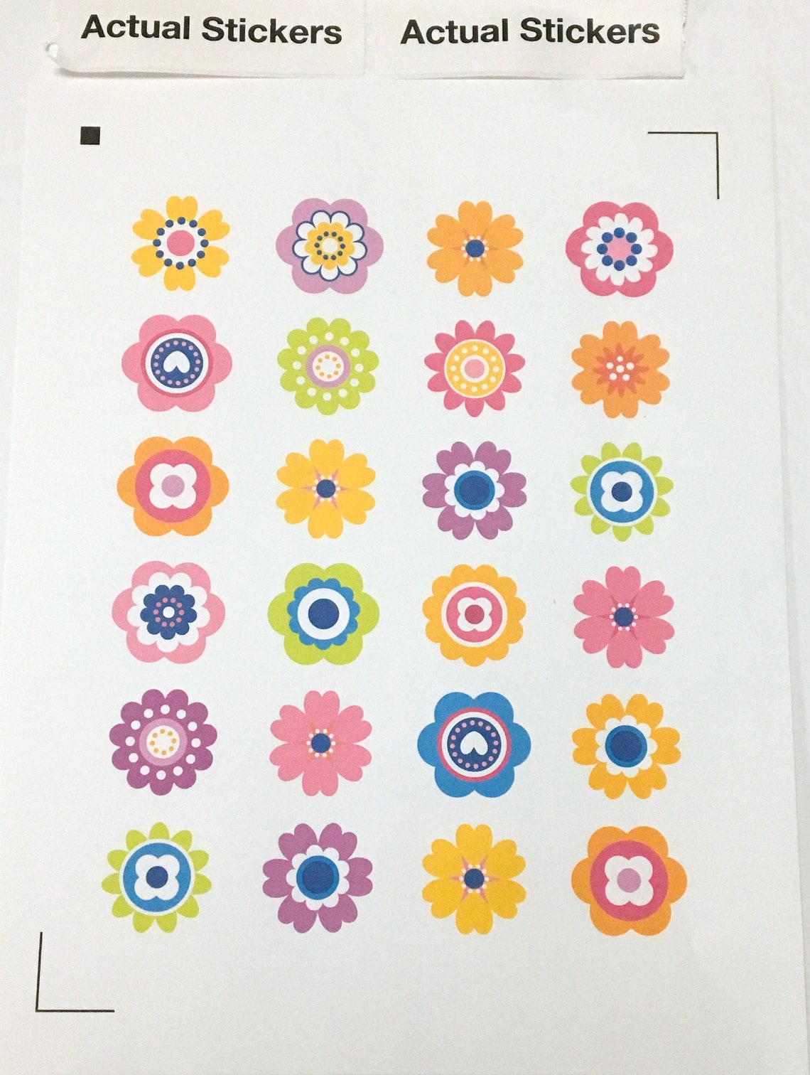 Flower Stickers Kids Adults Teens Decorate Planner | Etsy