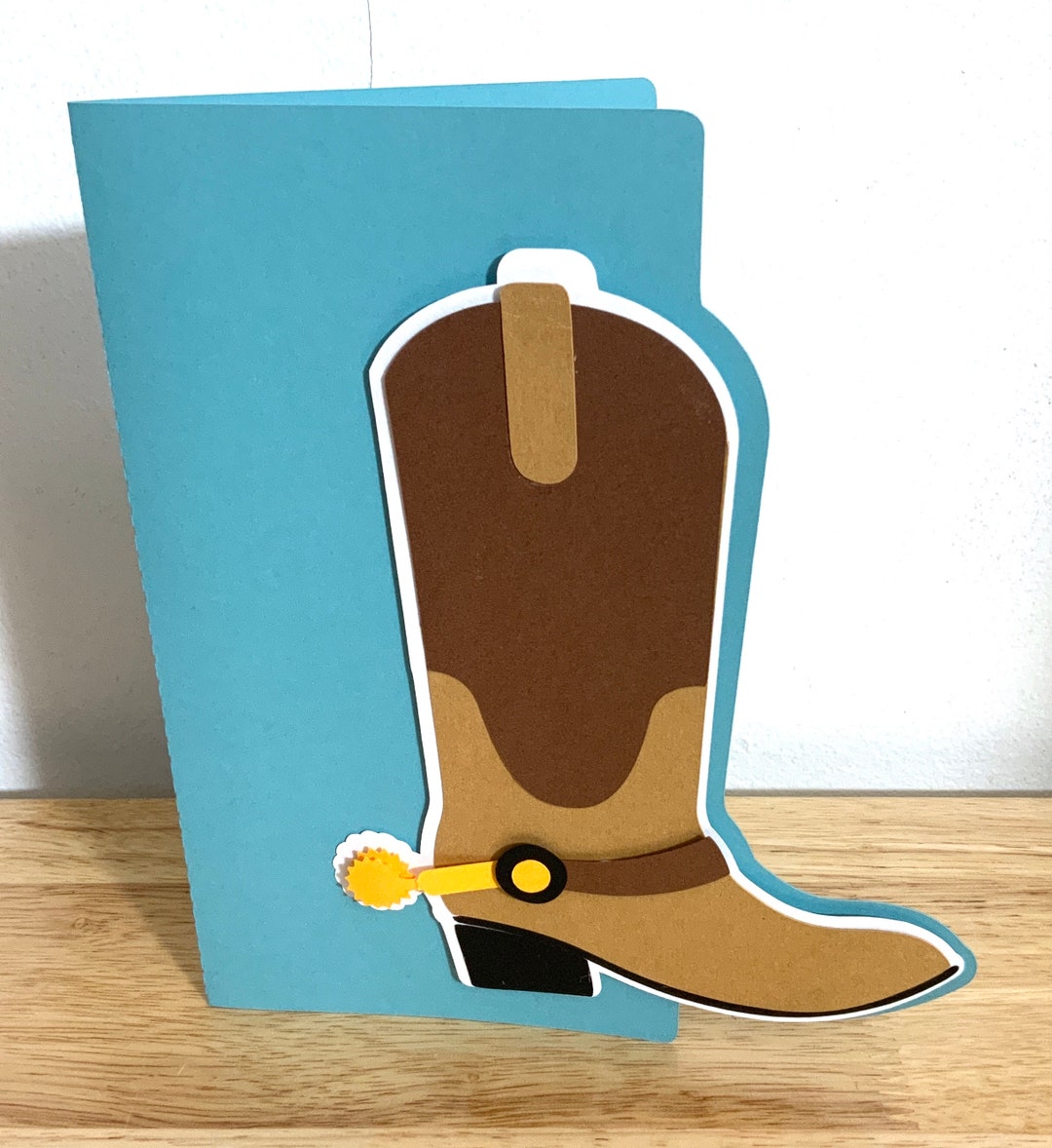 Cowboy Boot Card , Brown , Friends , Family , Country , Line Dance , Foot , Style - Etsy