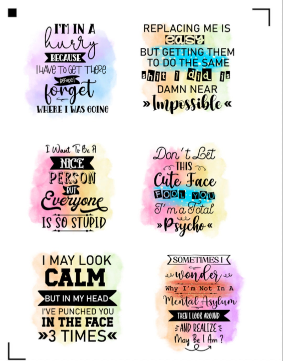 Sarcastic Stickers , Crafting , Journal , Scrapbooking , Planners ...