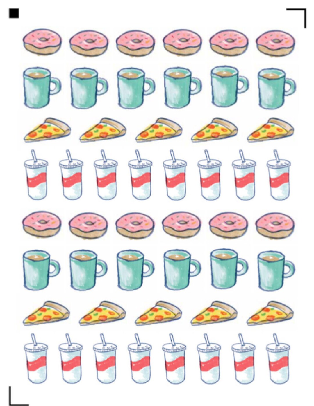 Snack Stickers , Planner , Journals , Reminders , Crafts , Scrapbooking ...