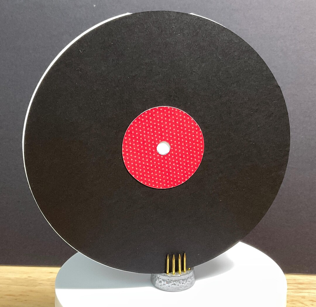 Record Card , Music , Polka Dot , Red , Black , Sleek , Sound , Artist ...