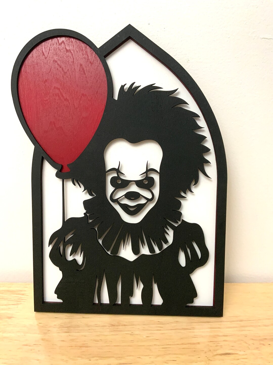 Horror Clown Plaque , Table Decor , Window Decor , Balloon , Float ...