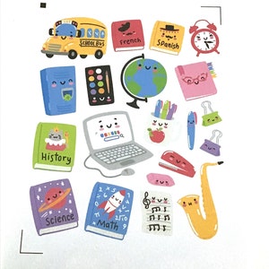 Kawaii School Stickers , , Kids , Reminders , Students , Teachers ...