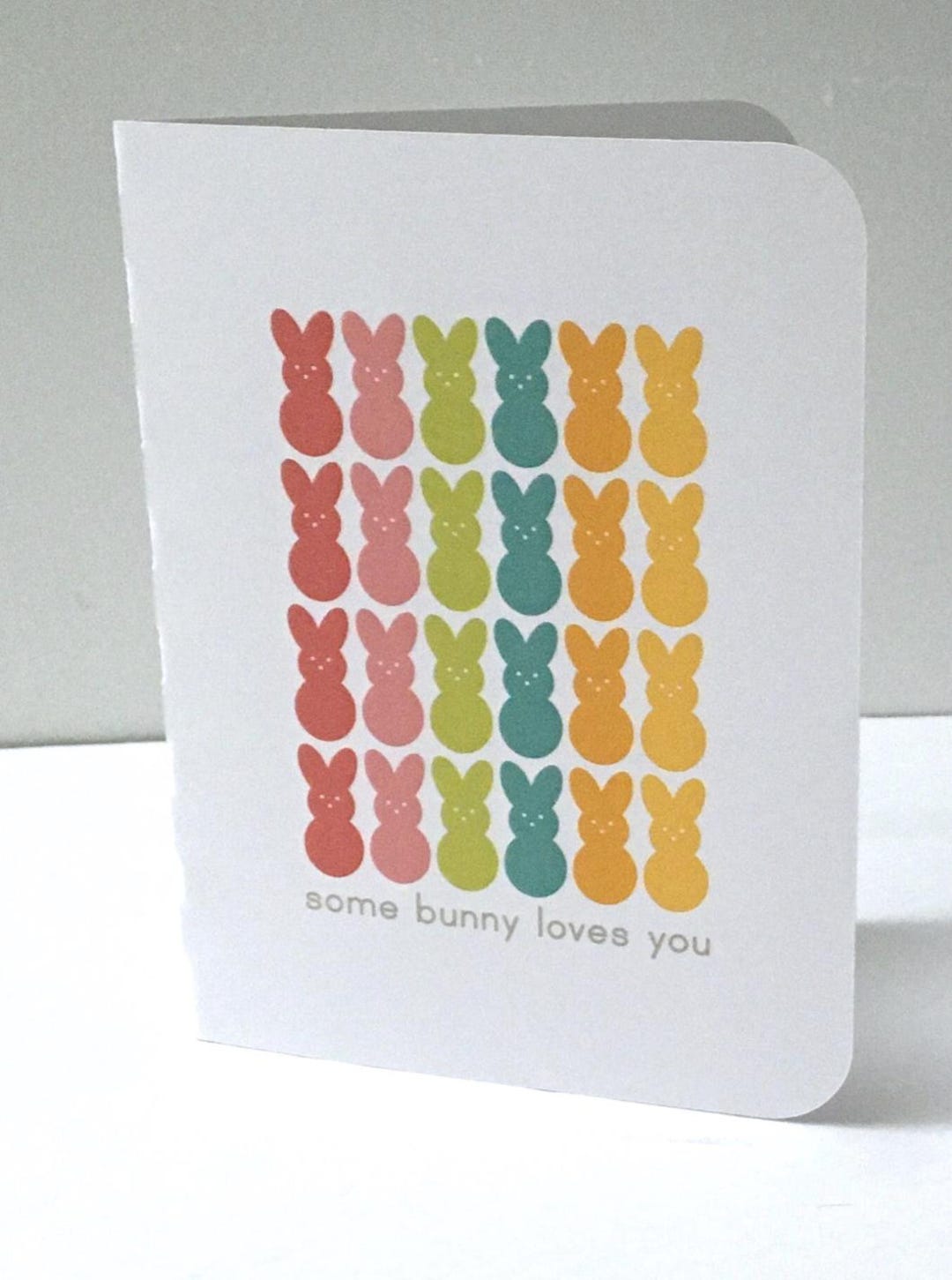 Some Bunny Love You Card , Printed , Blank Inside , Rabbit , Easter ...