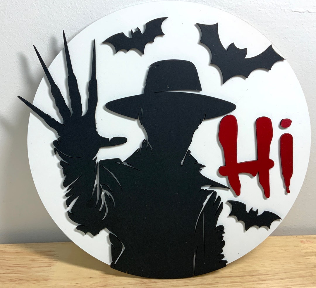 Horror Hi Sign , Bats , Freddy , Razors , Dreams , Halloween , Sharp ...