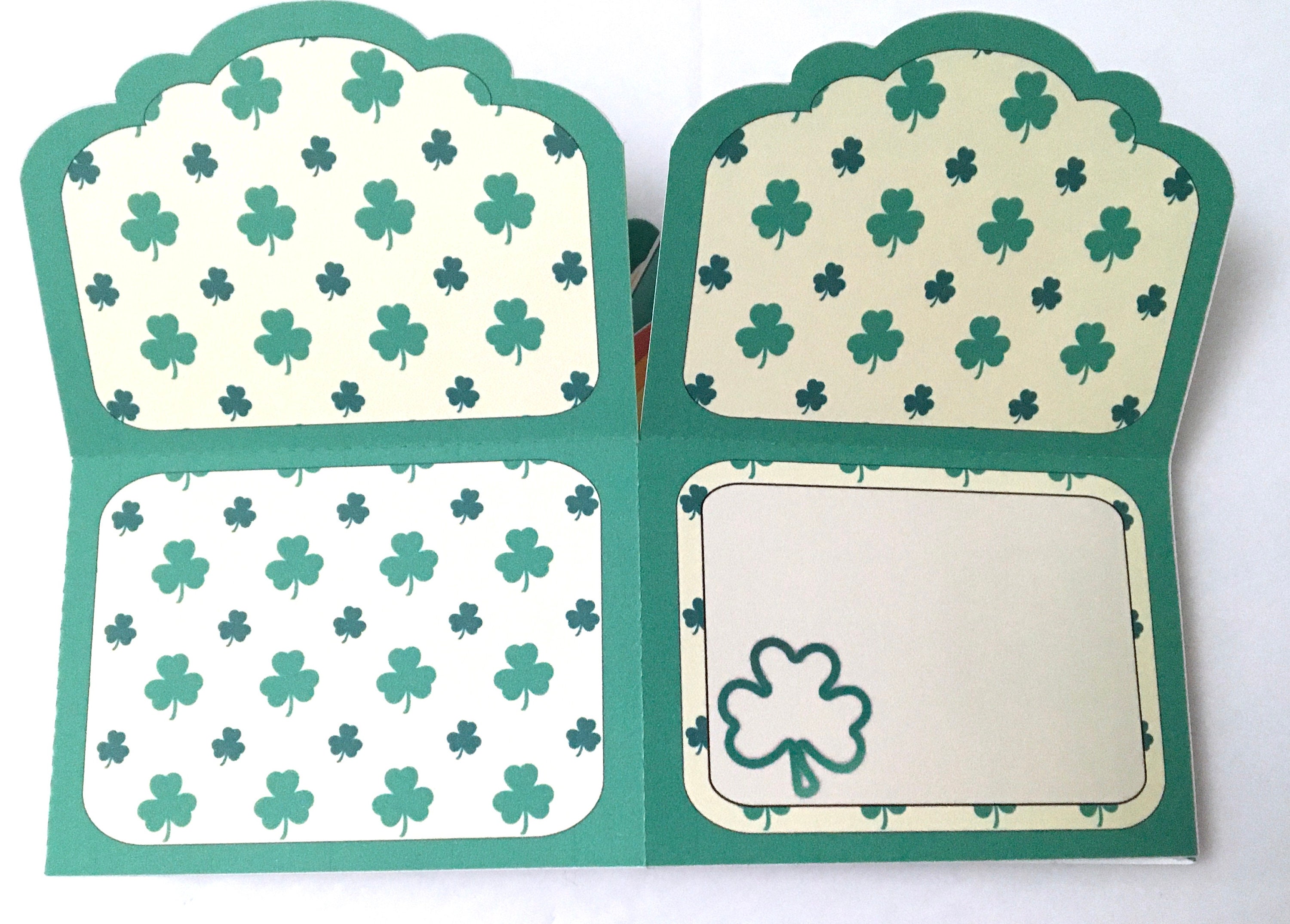 St Patricks Day Pop up Box Card Rainbow Gold Hat | Etsy