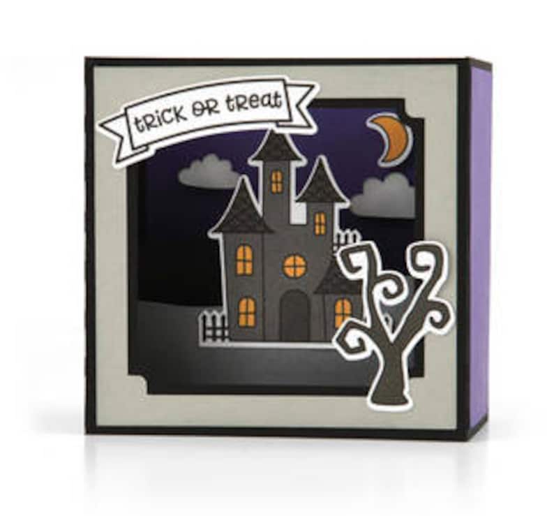 Halloween 3d haunted house template - noredluxe