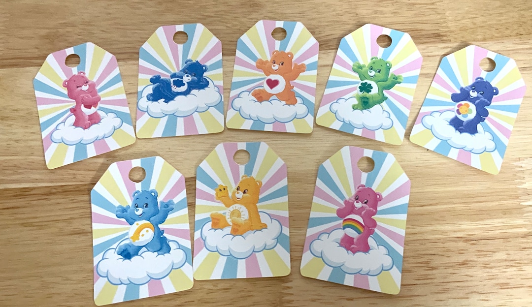 Care Bears Gift Tags , Rainbow , Grumpy , Cheer , Friend , Planning ...