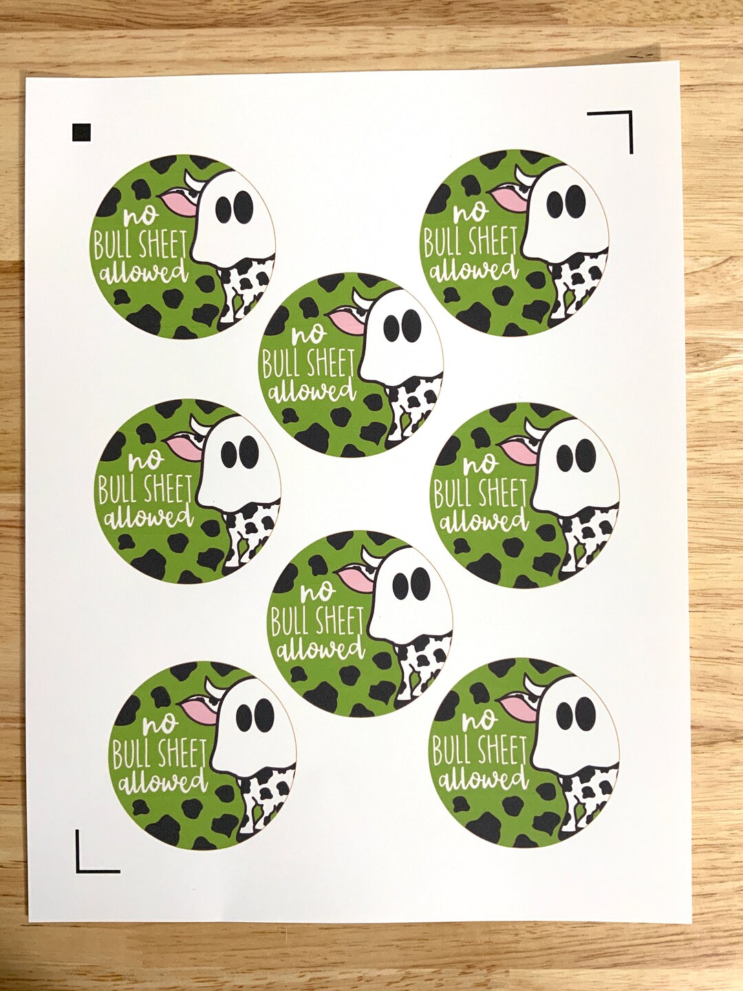 Bull Sheet Stickers , Halloween , Farm , Cow , Bull , Ghost , Spots ...