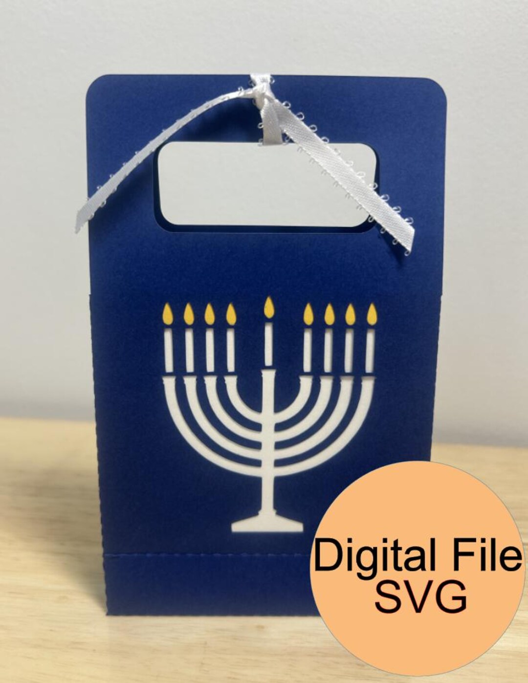 Hanukkah Menorah Gift Bag SVG , Celebration , Gift , Children , Adults ...
