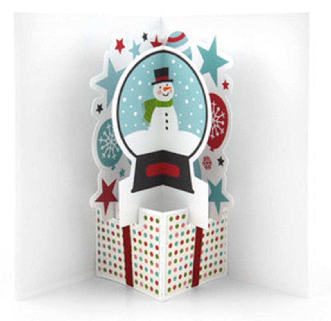 Extreme Pop up Christmas Card , Printed , Snow Globe , Snowman , Winter ...