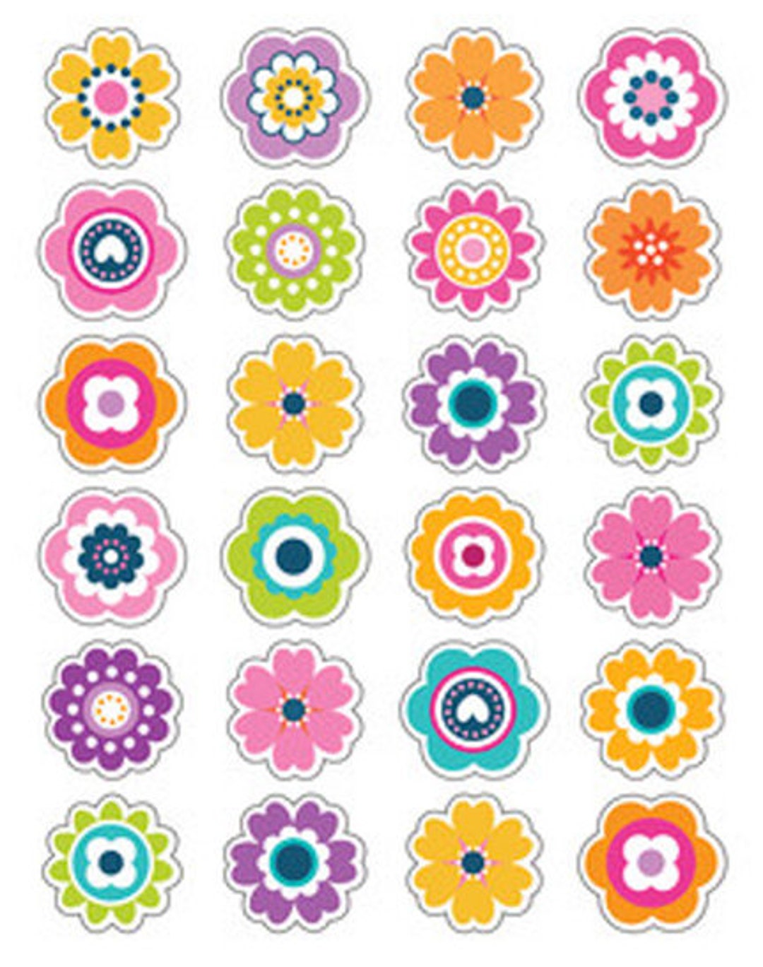 Flower Stickers , Kids , Adults , Teens , Decorate , Planner , Rewards ...