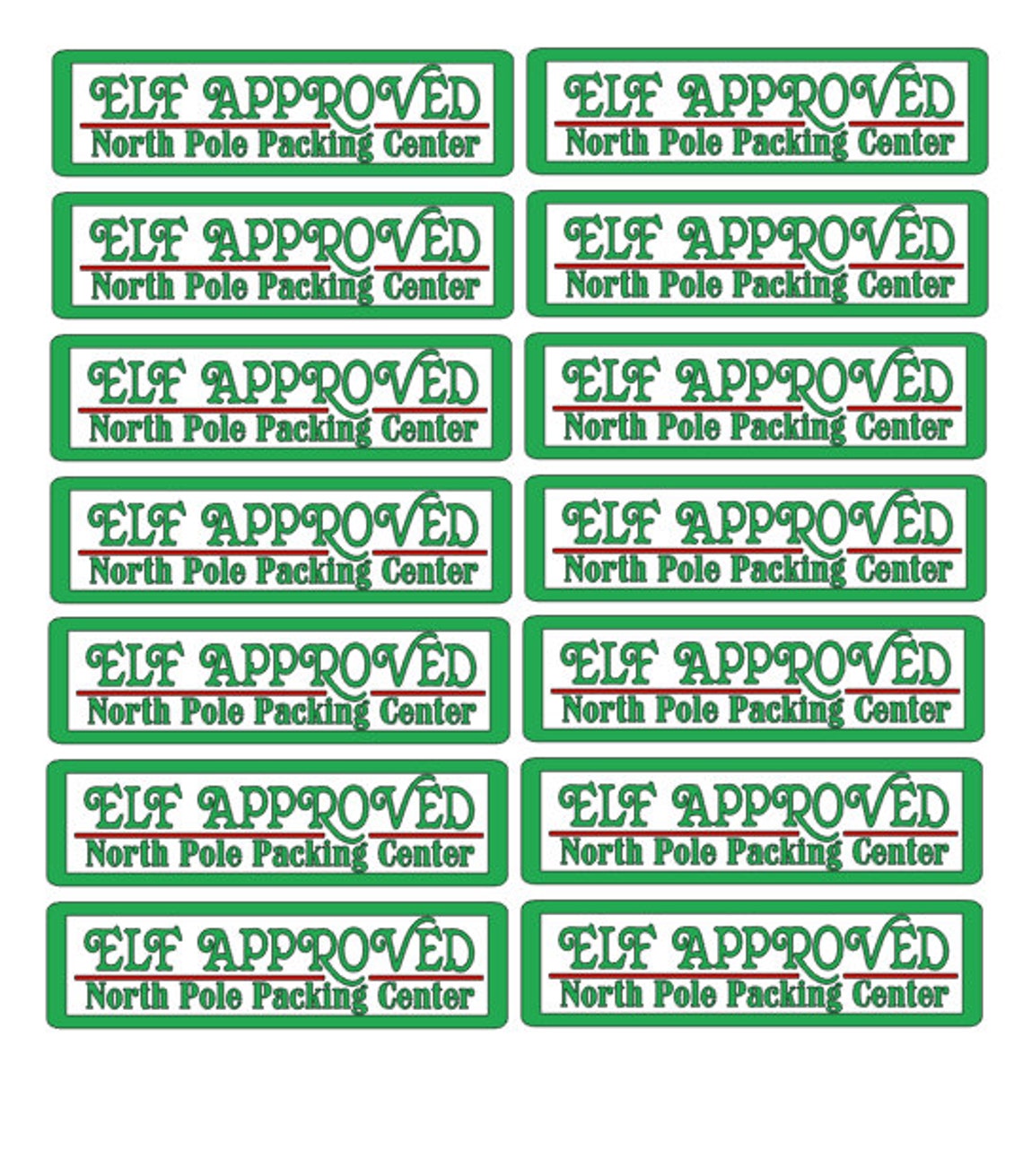 Elf Approved North Pole Packing Center Christmas Stickers - Etsy Canada