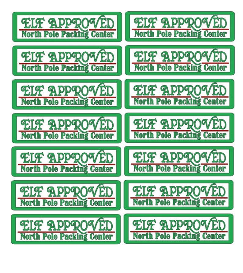Elf Approved North Pole Packing Center Christmas Stickers - Etsy Canada