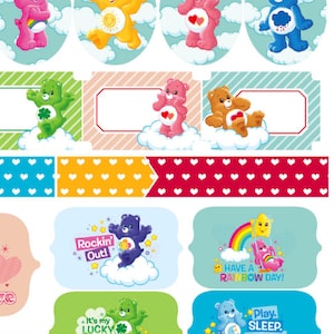 Care Bear Planner Stickers 50 Piece Set , Journals , Calendar ...