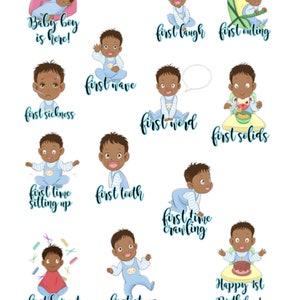Baby's First Stickers , Milestones , Baby Book , Memories ...