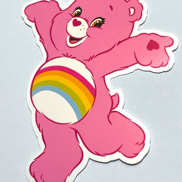 Pink Care Bear Rainbow Svg - Etsy
