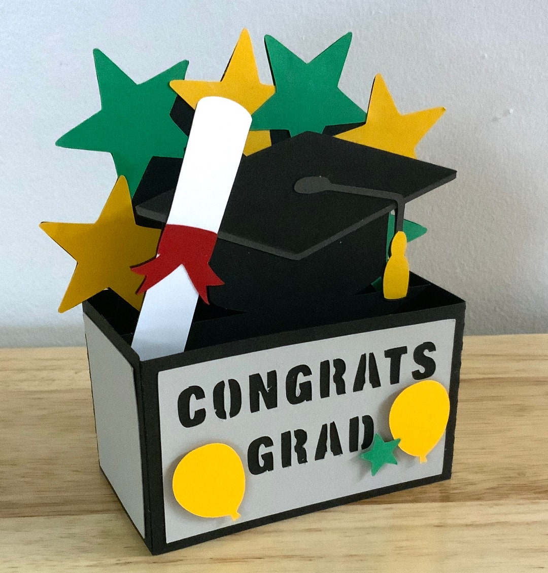 Pop up Graduation Card , Gown , Proud , Accomplishment , Graduation ...