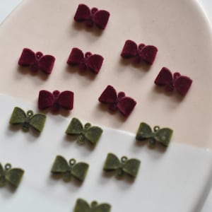 Mini Fuzzy Bow Links Connectors 8x12x4mm Handmade Wedding Craft Kit DIY ...