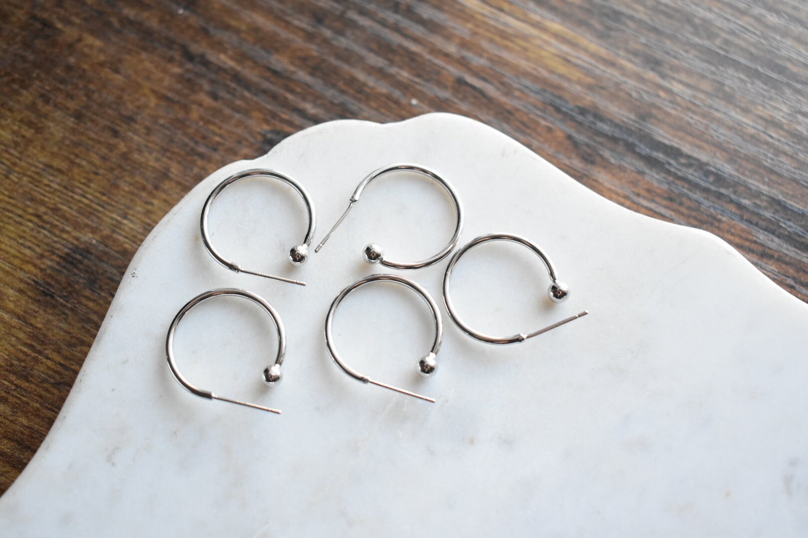 Real 24k Gold Plated Platinum Earrings Handmade Craft Earringjewelry Etsy