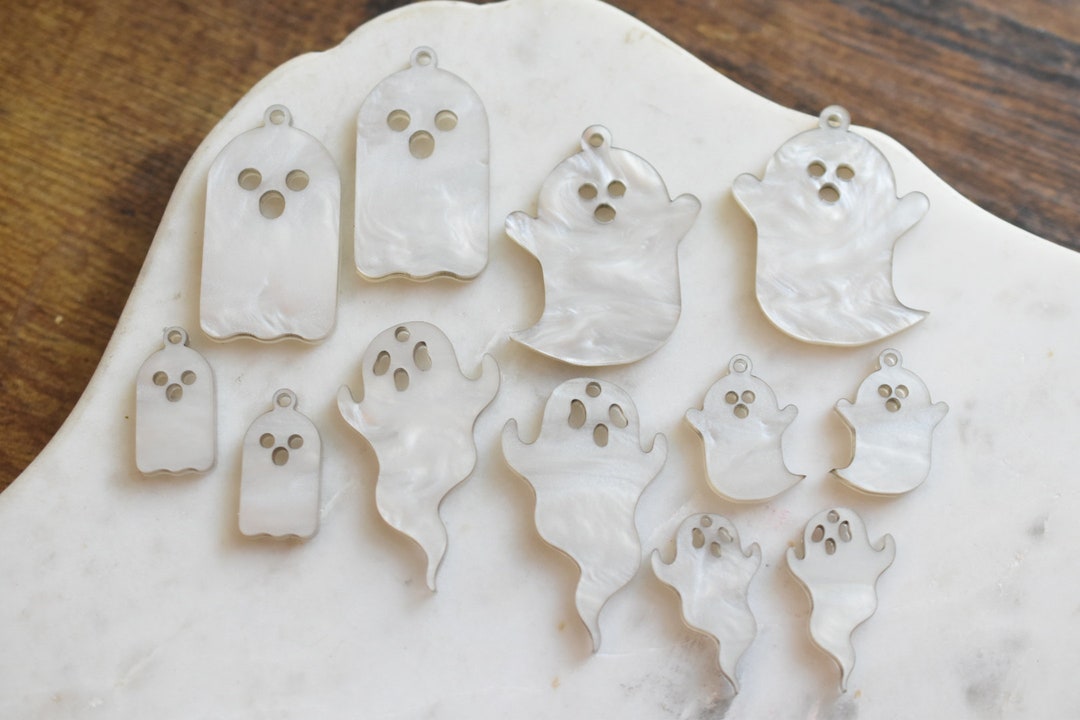Halloween Charm Ghost Charms Handmade Ghost Earrings Ghost Charm ...