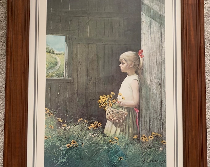 1974 A Summer Daydream Framed Litho Print Adolf Sehring Summers ...