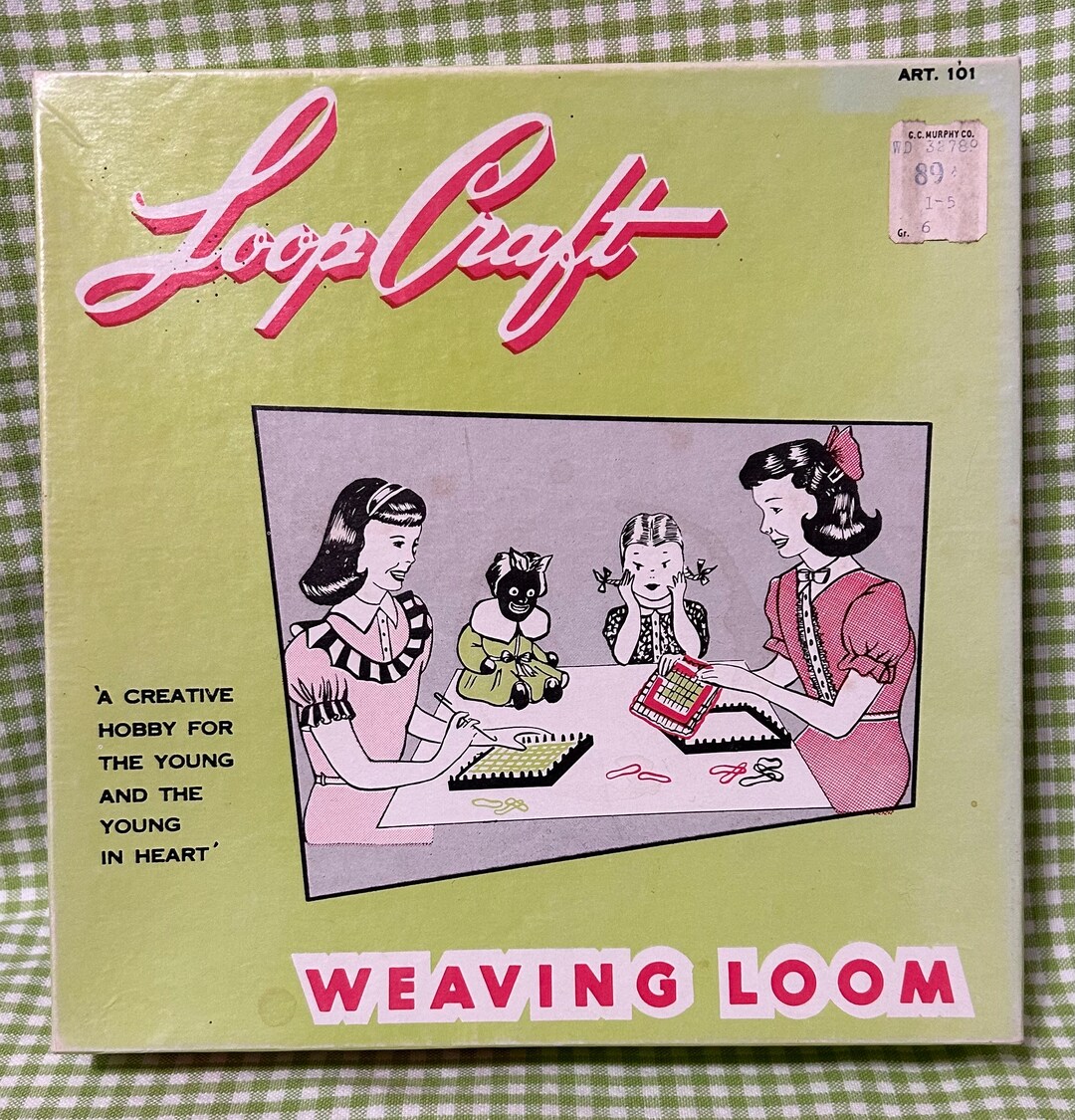 Vintage Nelly Bee Weaving Loom 1960s Kids Weaving Loom 1960s Childrens Crafts Loop Craft Weaving ...