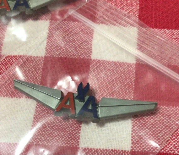 Vintage American Airlines Plastic Pins Vintage AA Pin… - Gem
