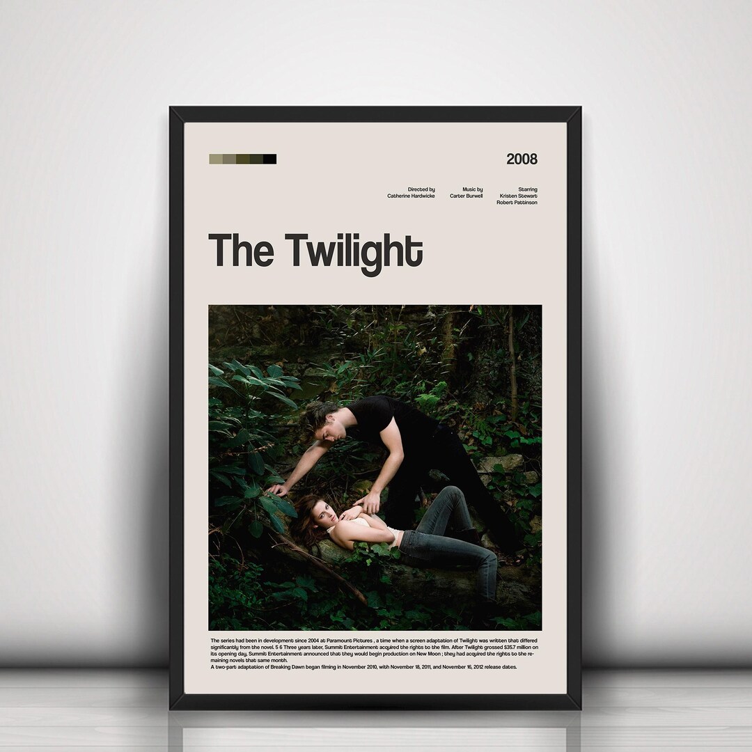 The Twilight Minimalist Movie Poster Action Movie Poster Vintage Art ...