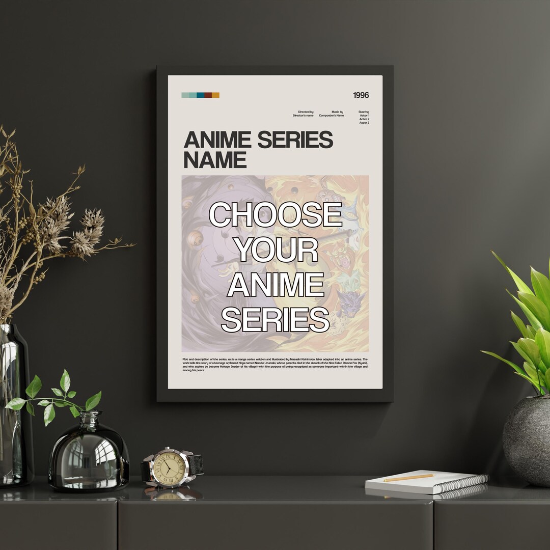 Custom Anime Poster - Choose Your Anime Series | Custom Film Poster ...
