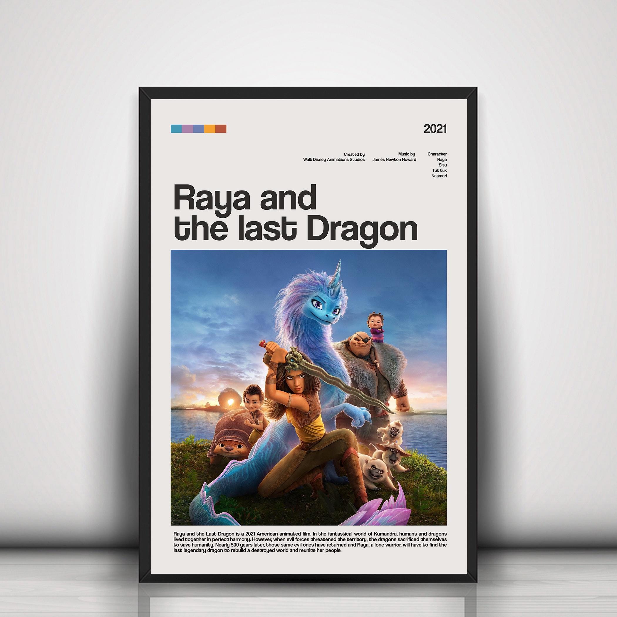 Raya and the Last Dragon - Kids Poster Movie, Wall Art, Art Decoration ...