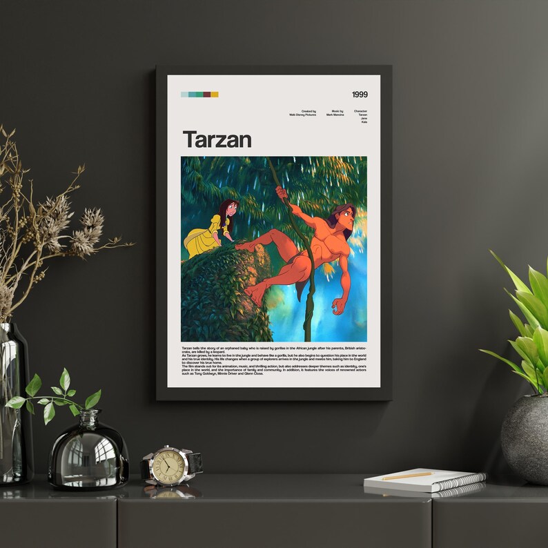 Tarzan- Ratatouille - Kids Poster Movie, Wall Art, Art Decoration ...