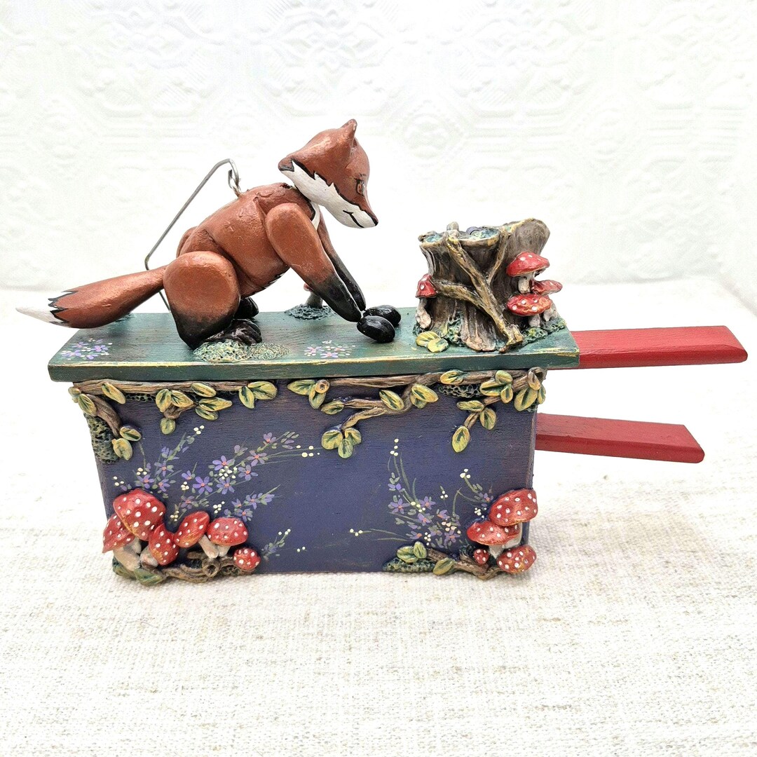 Foxie & the Fly, Automated Sculpture, Automata, Interactive Figurine ...