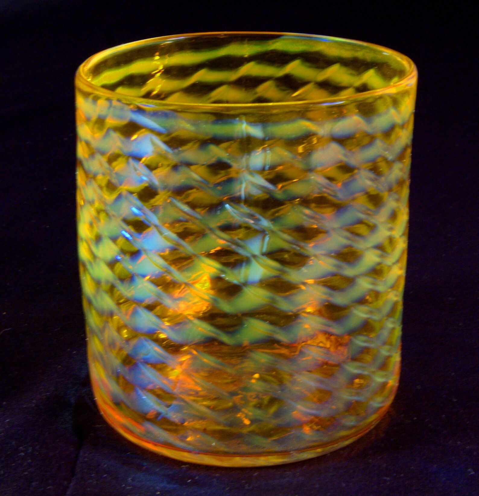 Optic Design Gold Luster Rocks Glasses - Etsy