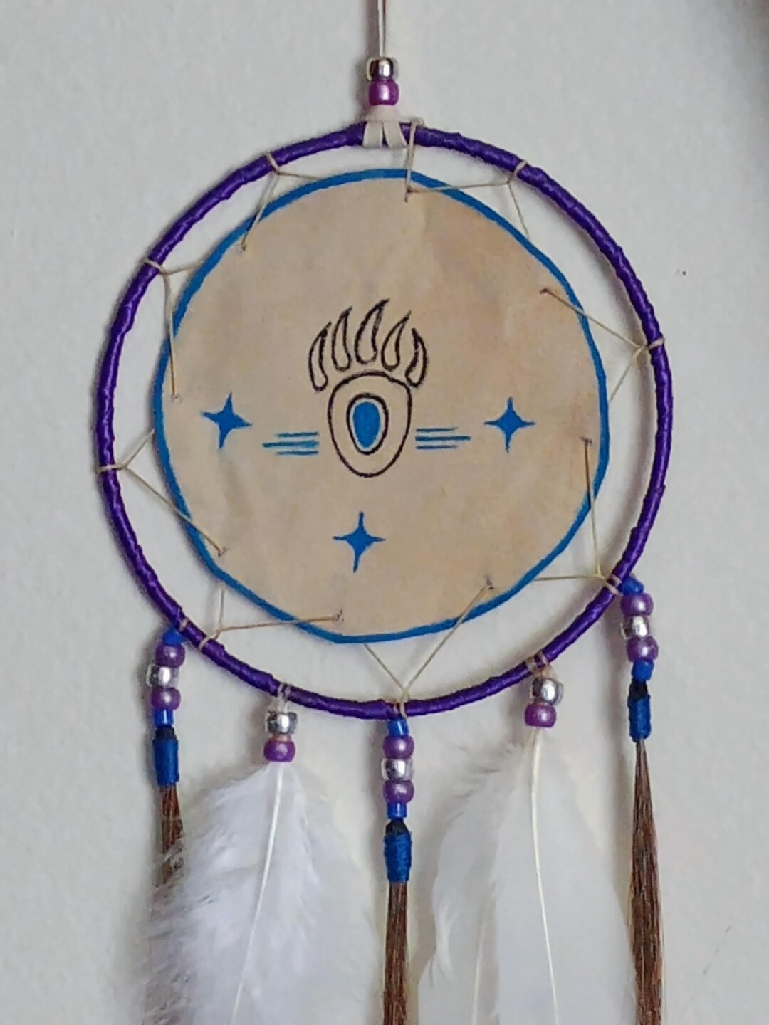 Painted Leather Shields, Native Small Shields Embellished With Horse ...